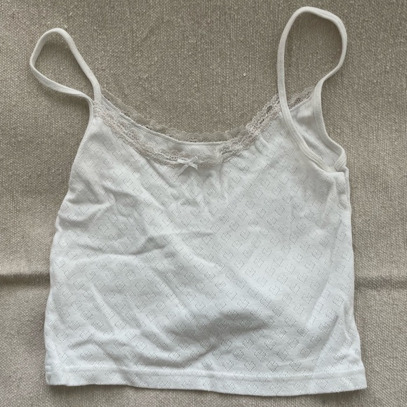 Brandy Melville | Tops | Brandy White Tank | Poshmark